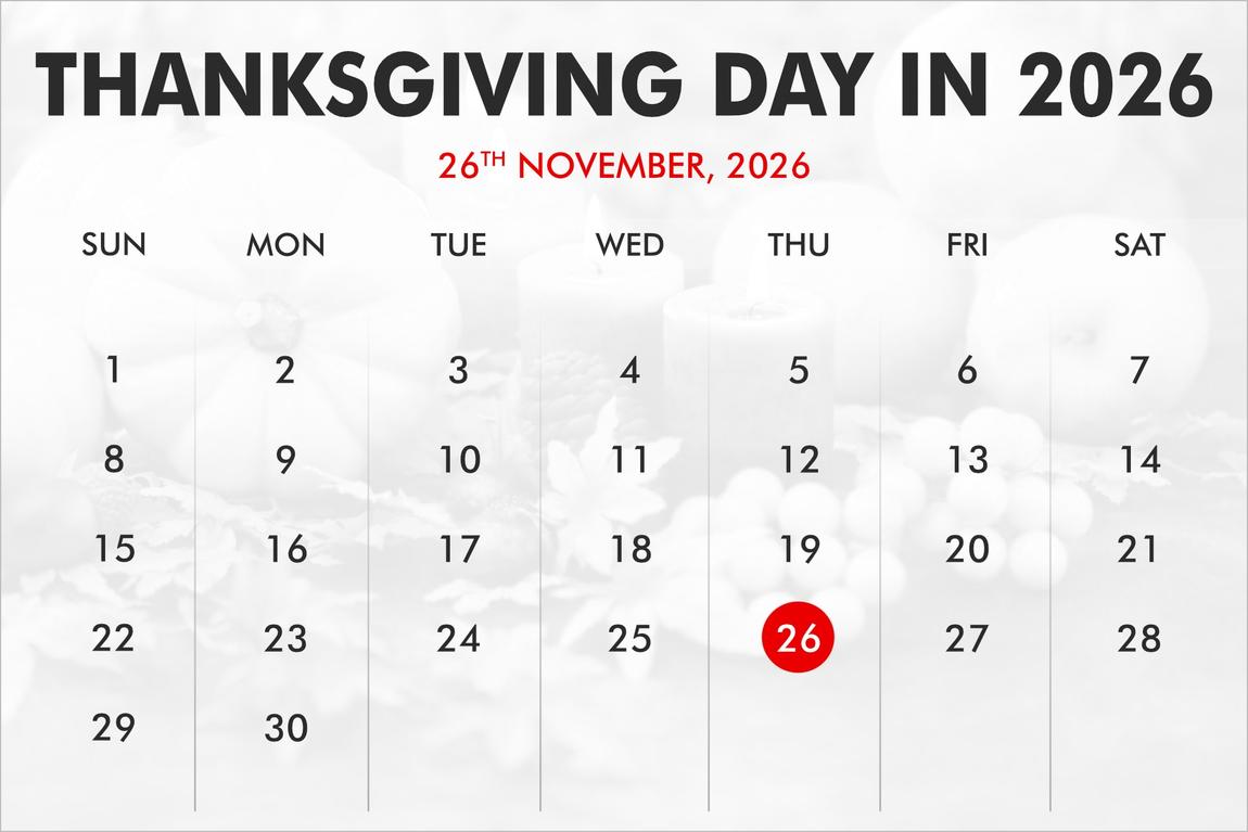 When is Thanksgiving Day in 2025, 2026, 2027?