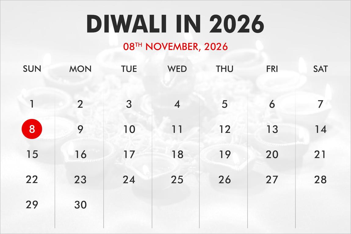 When is Diwali in 2026, 2027, 2028?