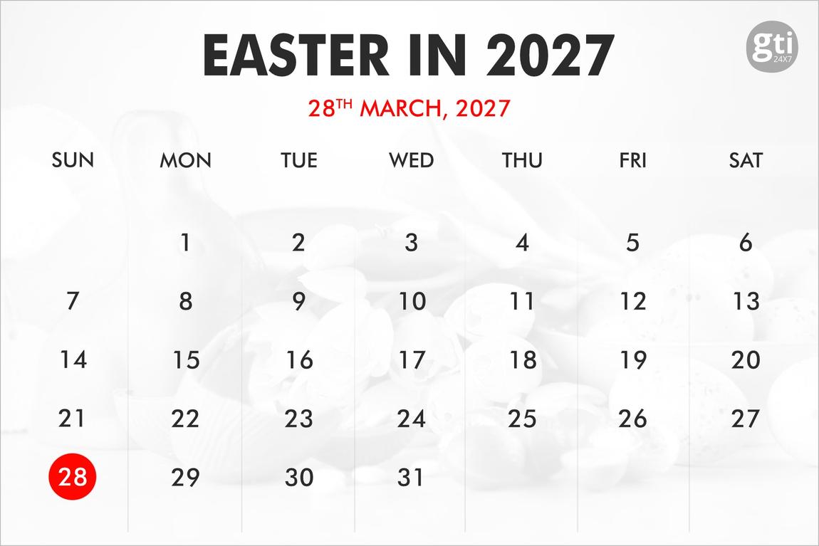 When is Easter in 2026, 2027, 2028?